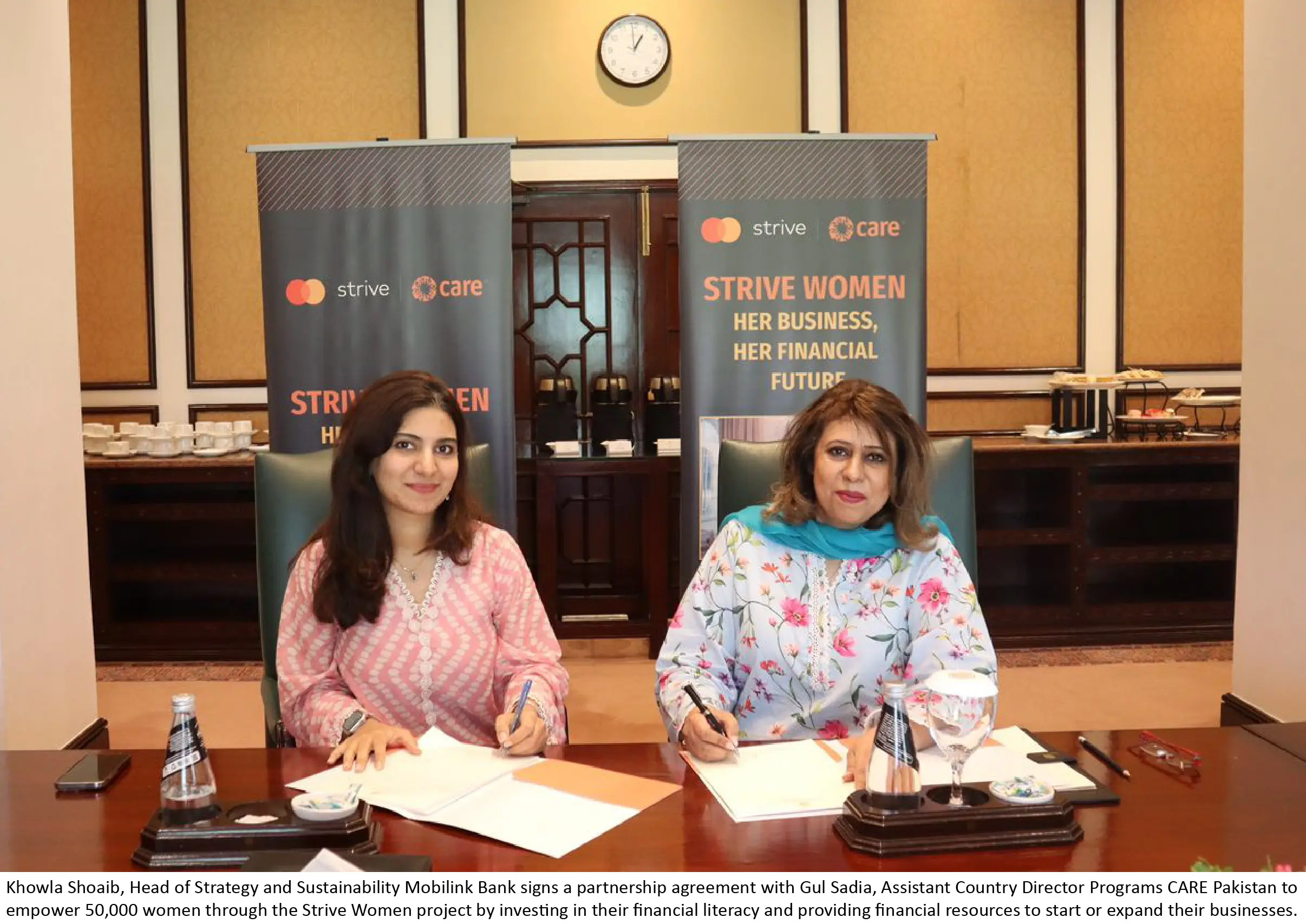 Mobilink Bank and CARE Pakistan join forces to empower 50,000 women - Currentech Pakistan